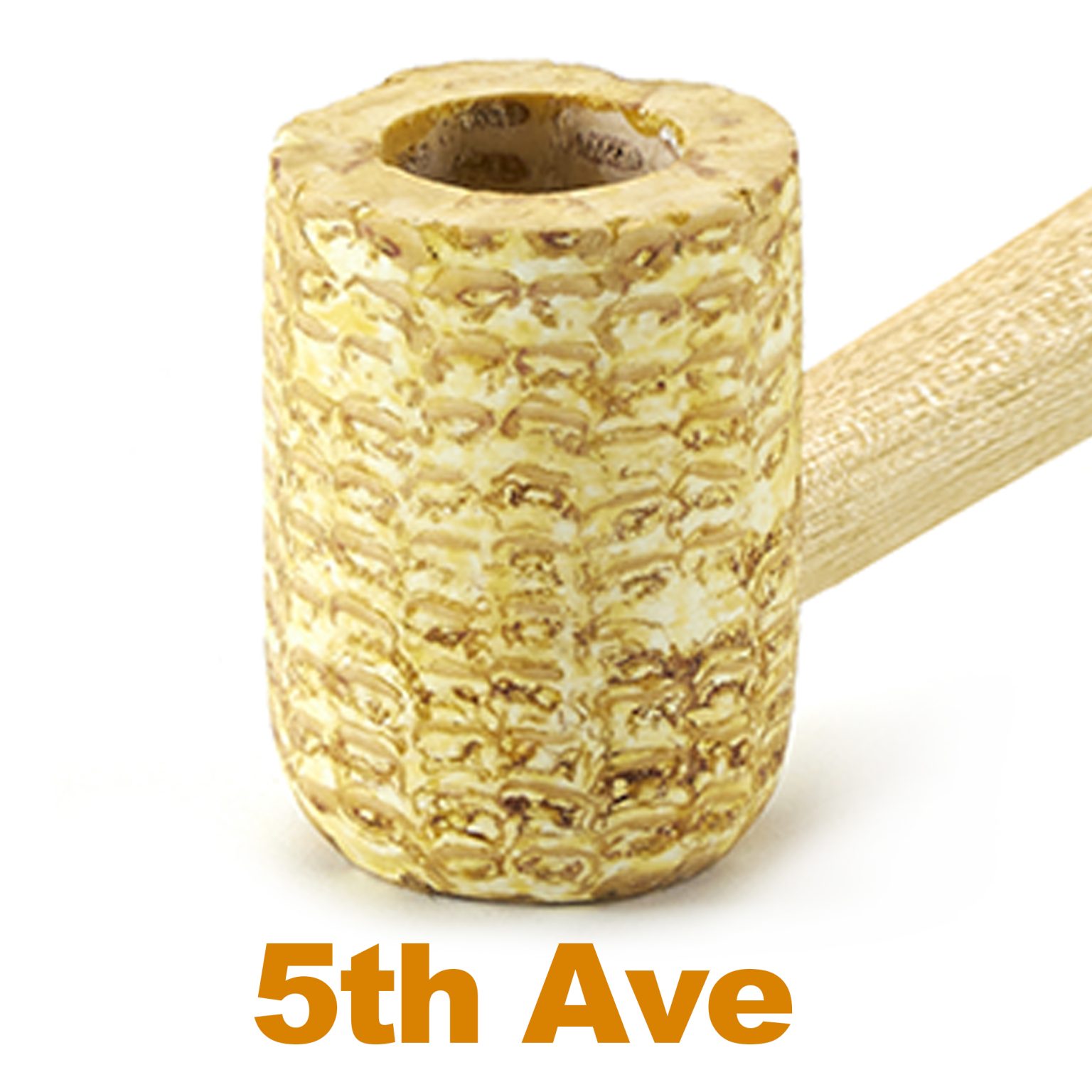 MacArthur 5-Star Natural Straight Corn Cob Pipe - CornCobPipe.com
