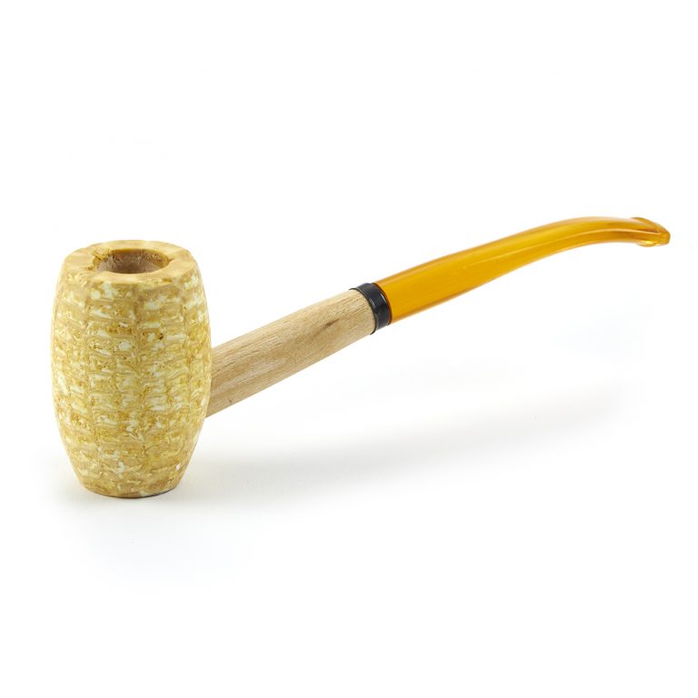 MacArthur Classic Natural Bent Corn Cob Pipe - CornCobPipe.com