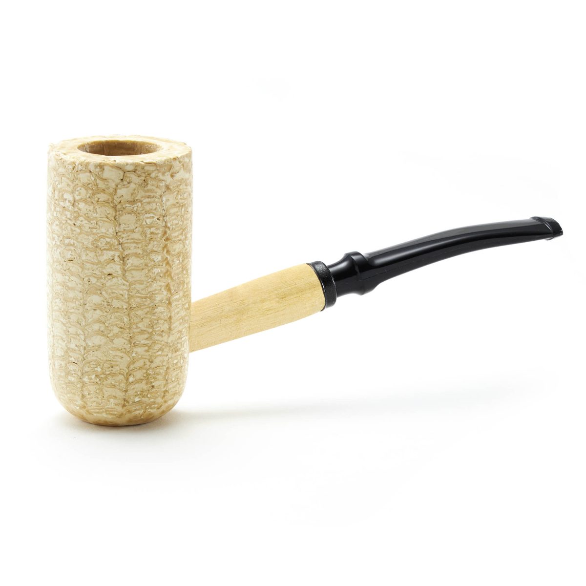 MacArthur Classic Natural Bent Corn Cob Pipe - CornCobPipe.com