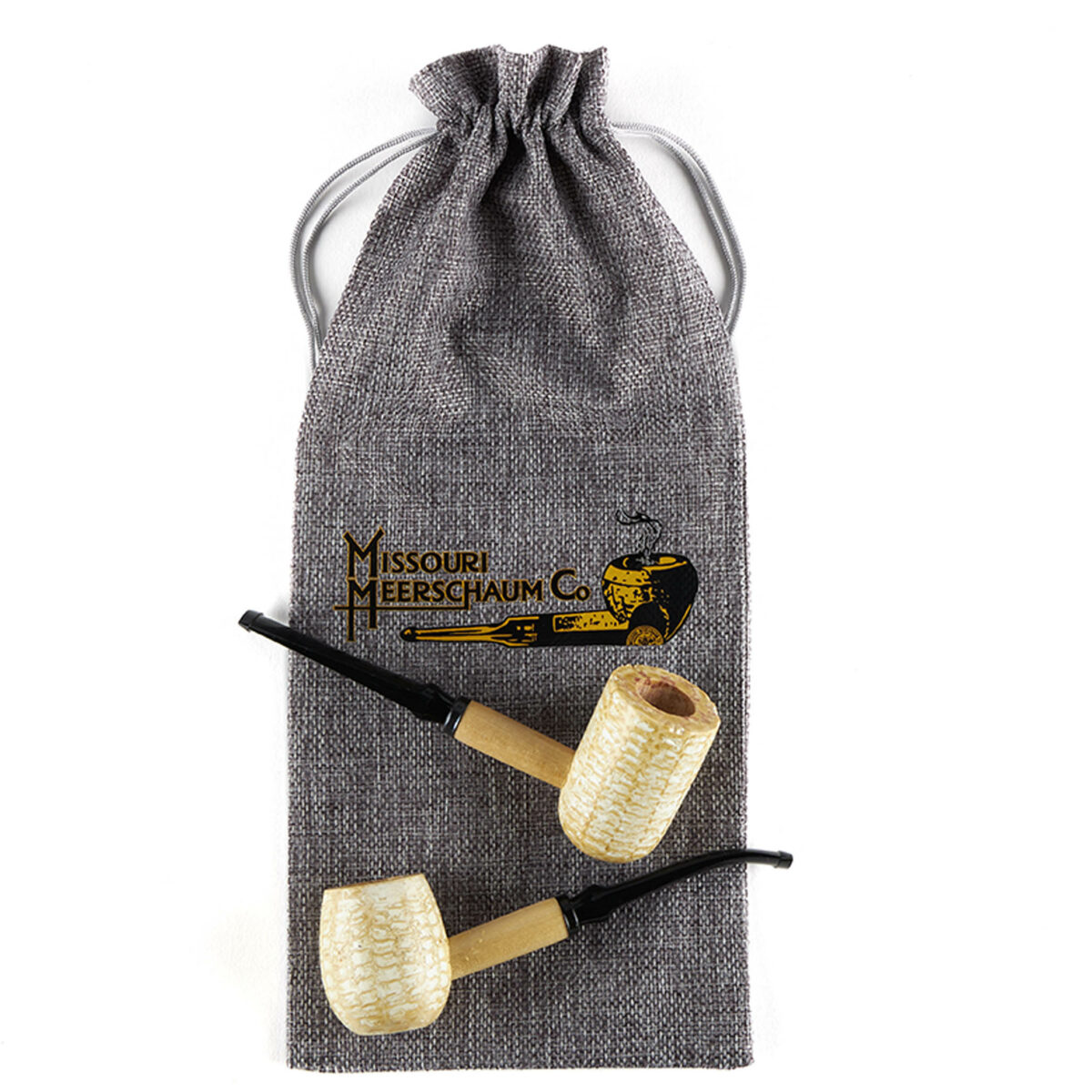 MacArthur 5-Star Natural Straight Corn Cob Pipe - CornCobPipe.com