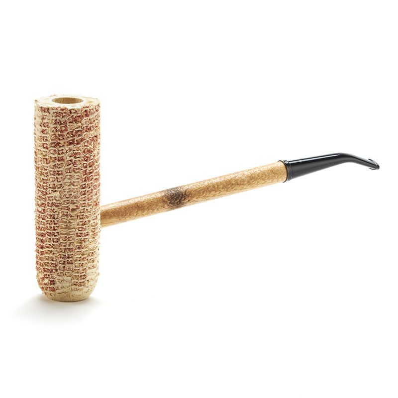 MacArthur Classic Natural Bent Corn Cob Pipe - CornCobPipe.com